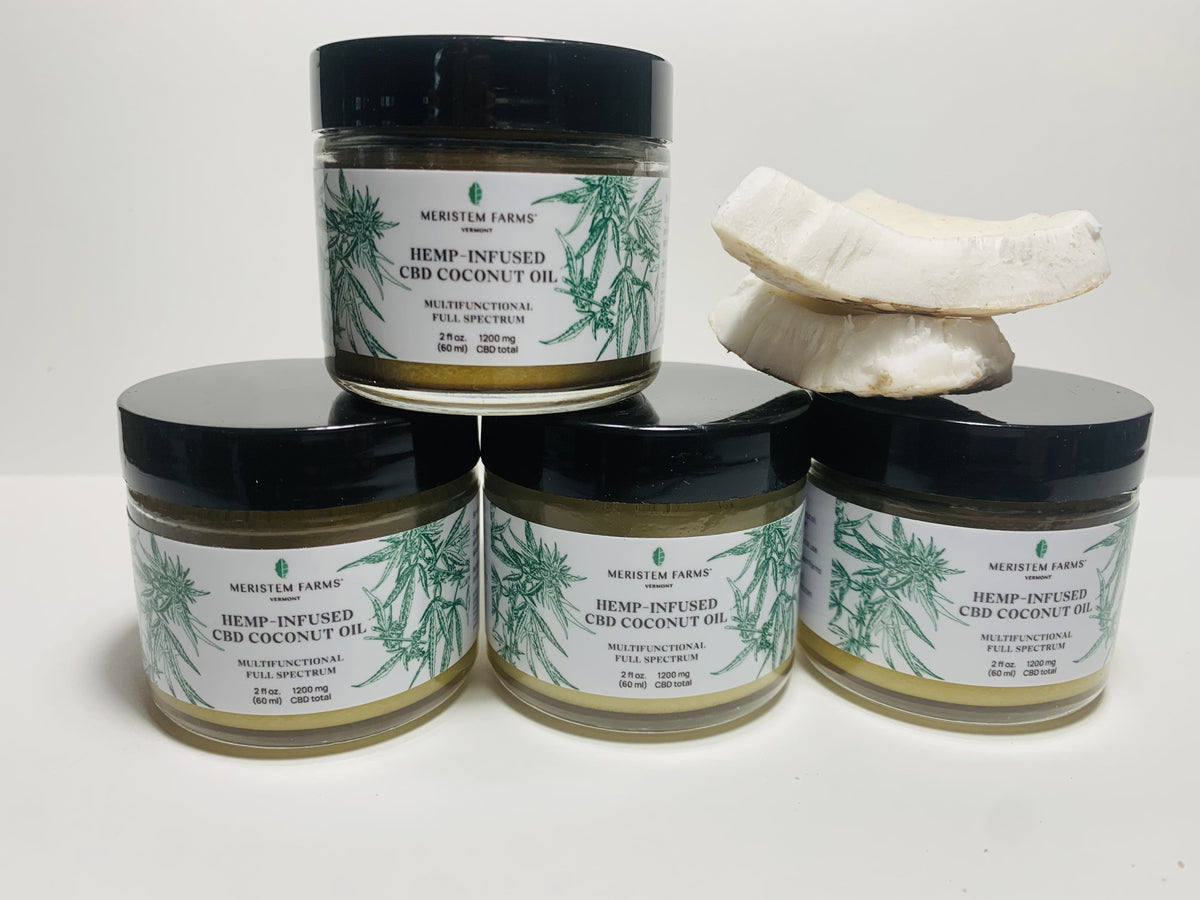 Hemp-Infused CBD Coconut Oil – Meristem Farms LLC